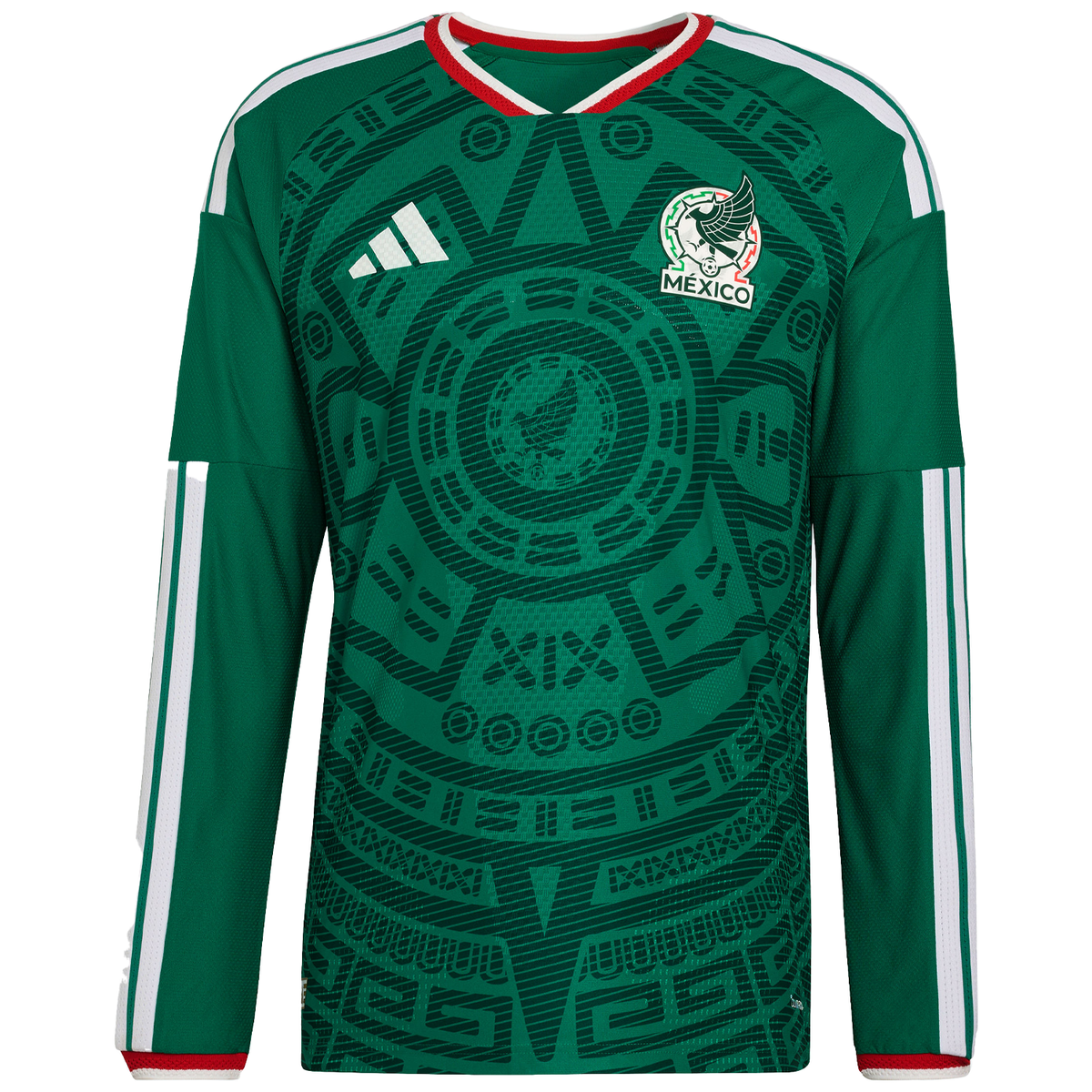 adidas Mexico 2026 Men's Long Sleeve Home Authentic Match Jersey ...